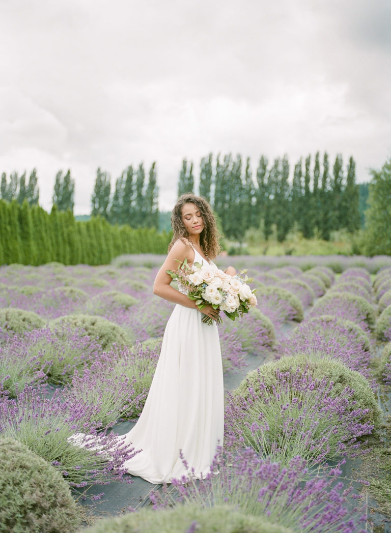 Modern meets Traditional inspired wedding at Woodinville Lavender Farm ...